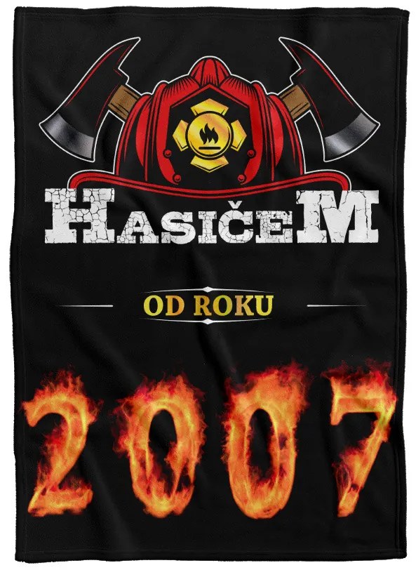 Deka Hasičem od roku (rok: 2007, Podšití beránkem: NE)