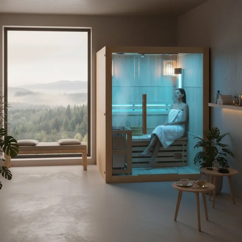 BPS-koupelny Finská sauna Relax HYD-3940 150x120, 3-4 osoby