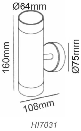 ACA Lighting Venkovní bodové svítidlo HI7031B max. 2 x 35W/GU10/230V/IP54, černé