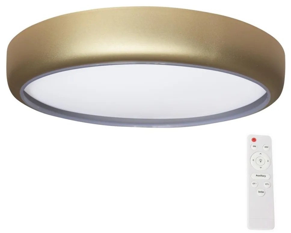 Milagro LED Stmívatelné stropní svítidlo GEA LED/36W/230V 3000-6000K zlatá + DO MI2020