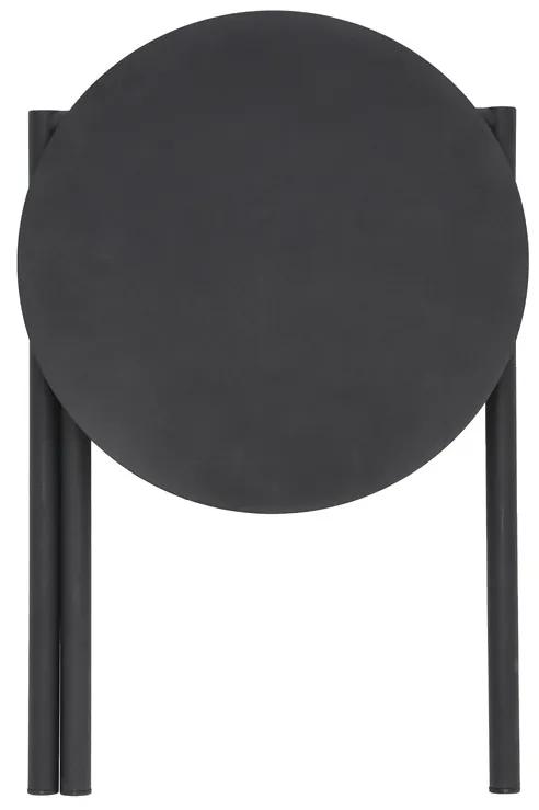 Zone Denmark Kovová skládací židle Disc Black