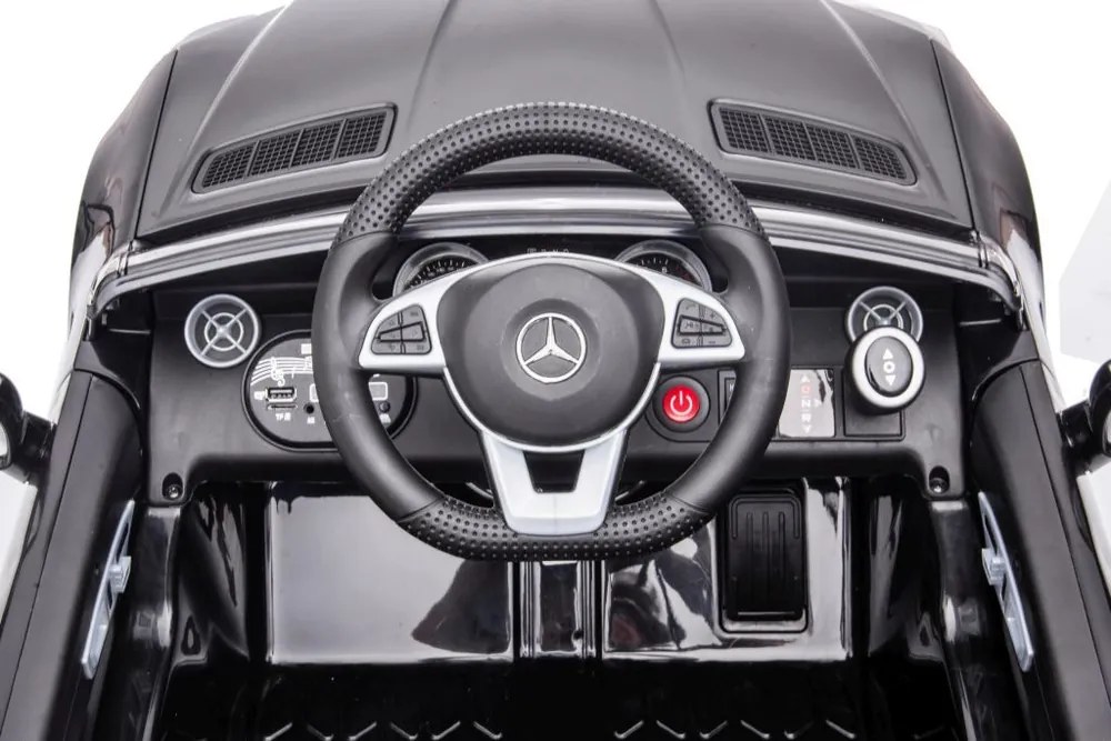 LEAN CARS Elektrické autíčko Mercedes SLC 300 LED MP3 černé