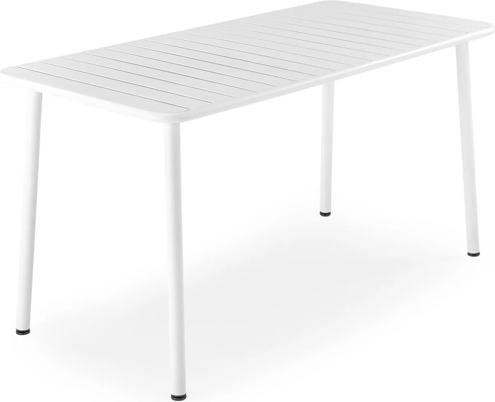 Kovový zahradní stůl Bosco 140 cm bílý