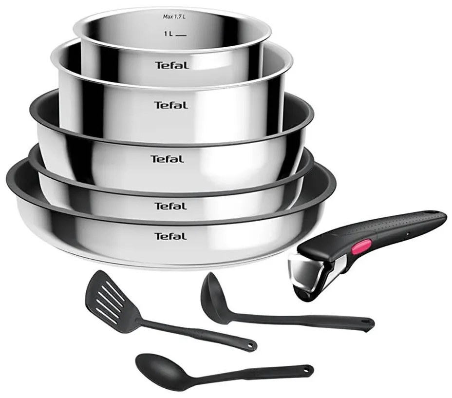 Tefal - Sada nádobí 9 ks INGENIO COOK nerez