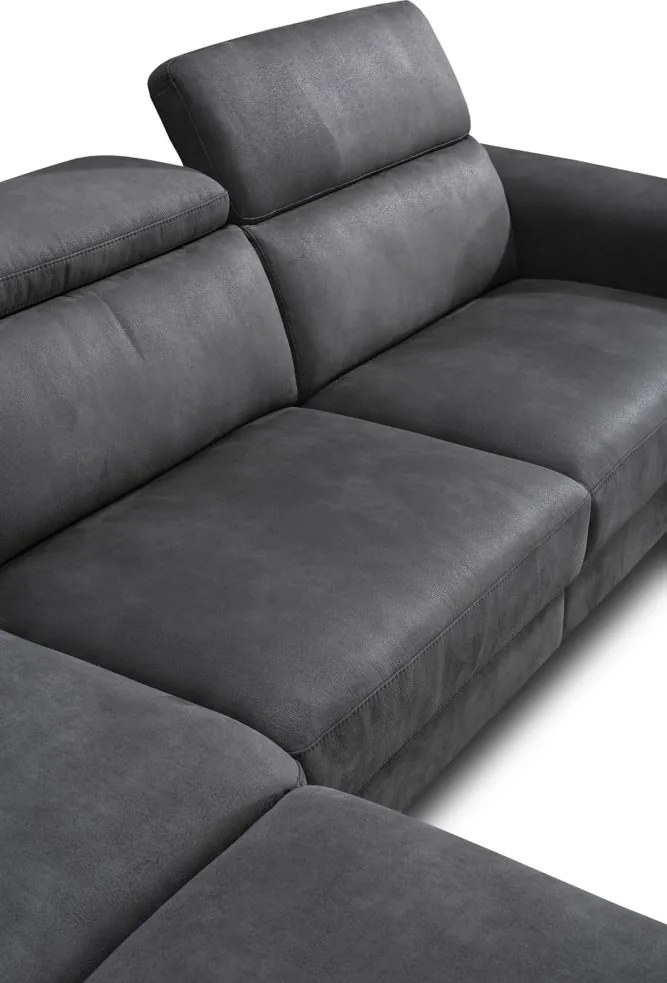 Rohová sedací souprava ORLANDO S06M - černá