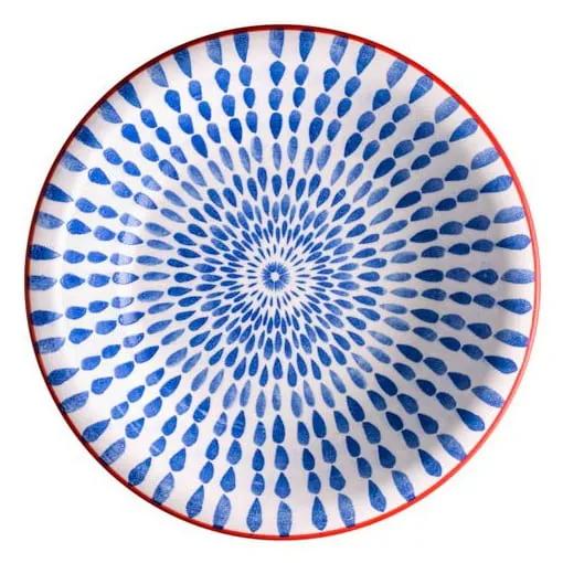 Modrý polévkový talíř z dolomitu Brandani Ginger, ⌀ 21 cm