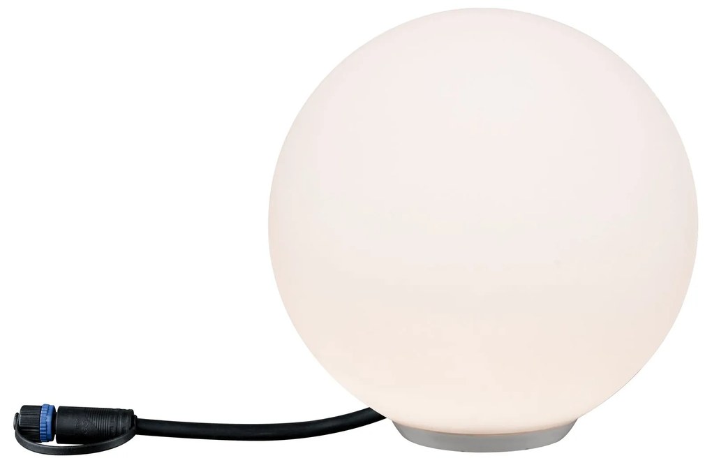Paulmann 94177 Plug&Shine Globe, venkovní světelný objekt 2,8W LED 3000K, prům.20cm, IP67
