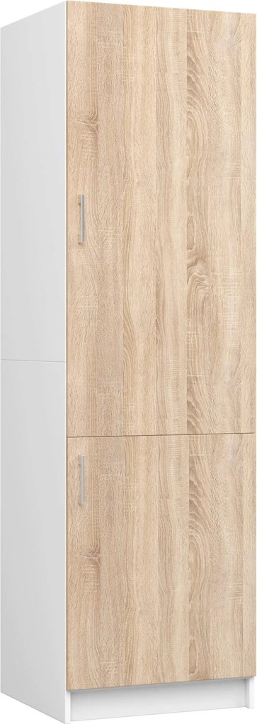 Skříň na vestavnou chladničku S 60cm Artus bílá/sonoma
