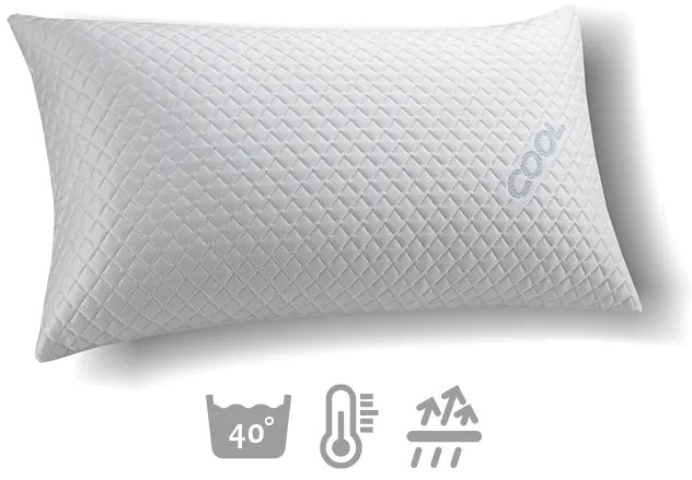 Hyperprodyšný termoregulační polštářový chránič BelnoU Cool 40x135 cm - bílá
