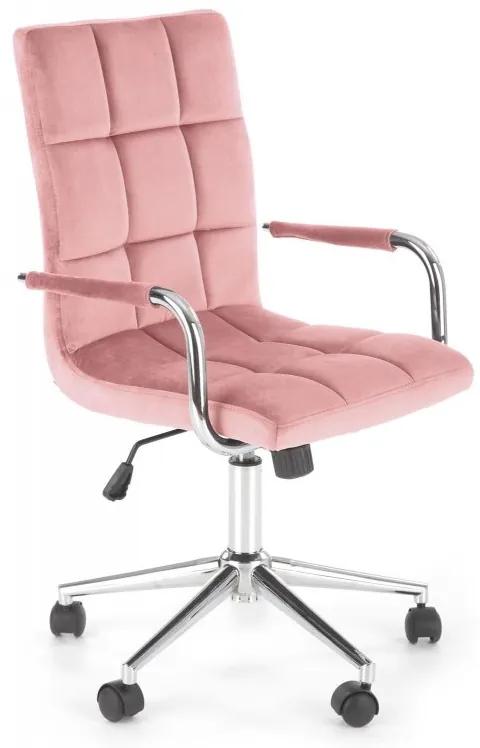 Kancelářská židle GONZO 4 Halmar Světle růžová