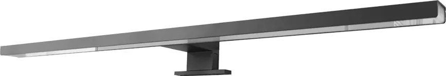Mereo, Mereo Led koupelnové osvětlení nad zrcadlo, černá, 60 cm, 12 W, 780 lm, 4000 K, IP44, 230 V, MER-CN700B60