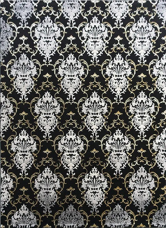 Berfin Dywany, Kusový koberec Elite 23282 Black Gold, 160x220, černobílá, ložnice