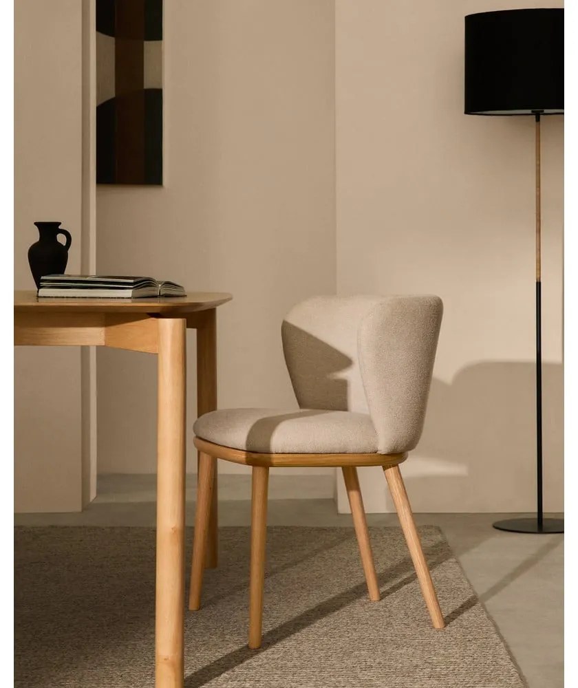Béžové čalouněné jídelní křeslo Ciselia – Kave Home