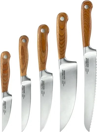 TESCOMA Blok na nože FEELWOOD, s 5 noži