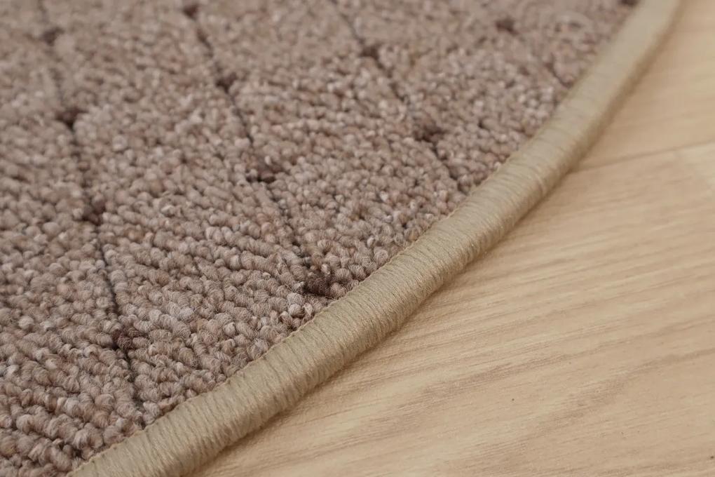Condor Carpets Kusový koberec Udinese béžový new kruh - 100x100 (průměr) kruh cm