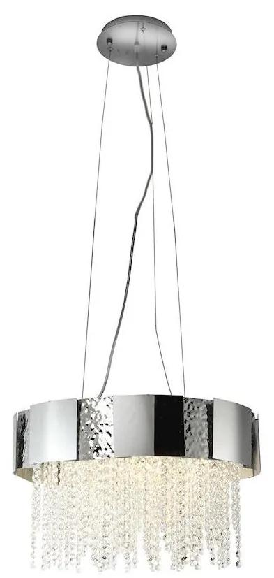Milagro Křišťálový lustr na lanku ASTOR 8xGU10/50W/230V stříbrná MI0600