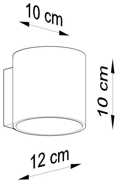 Sollux SL.0050 - Nástěnné svítidlo ORBIS 1 1xG9/40W/230V bílá