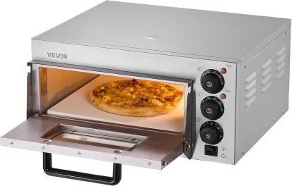 Komerční stolní pizza pec Elektrická trouba na pizzu pro 40,6 cm pizzu uvnitř