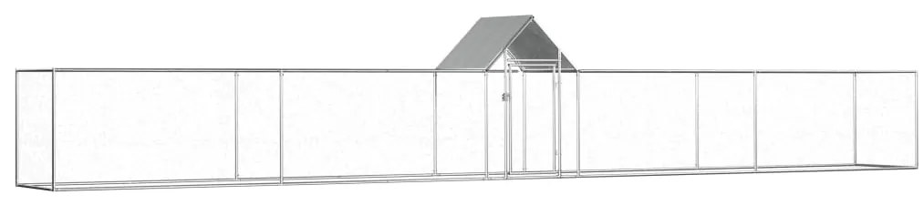 vidaXL Marketos Klec pro kuřata 9 x 1 x 1,5 m pozinkovaná ocel