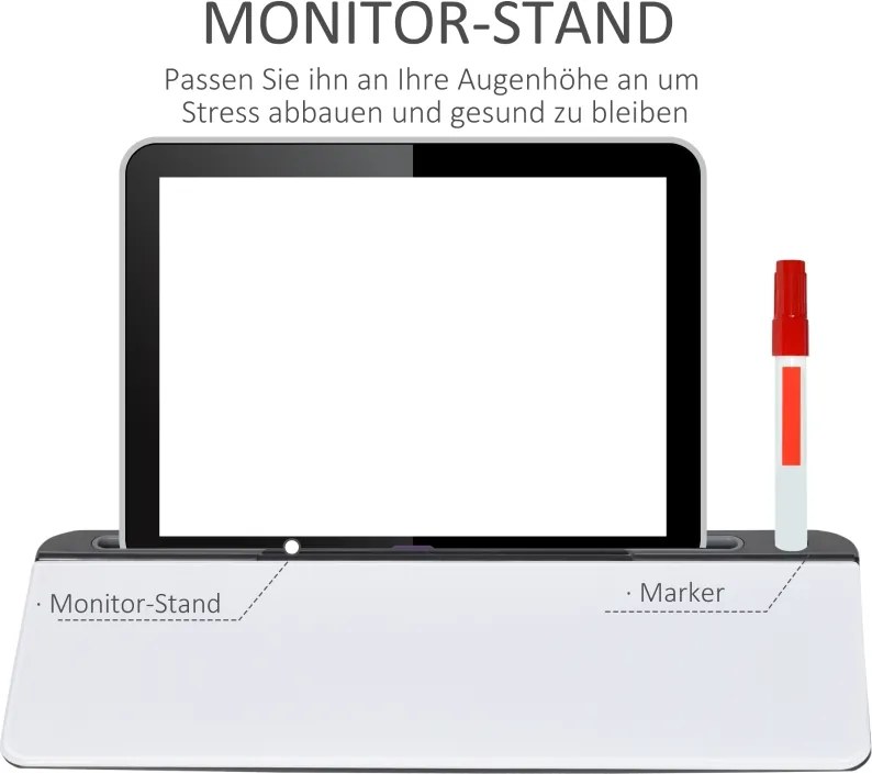 Vinsetto Poznámkový board se stojanem na mobil/tablet 923-041