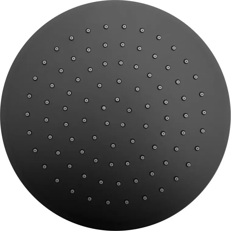 Erga Erga, SLIM sprchová hlavice o průměru 25cm, černá matná, ERG-YKA-BP.BRG25-BLK