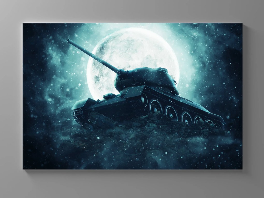 Dětský obraz tank Rozměr: 100 x 65 cm
