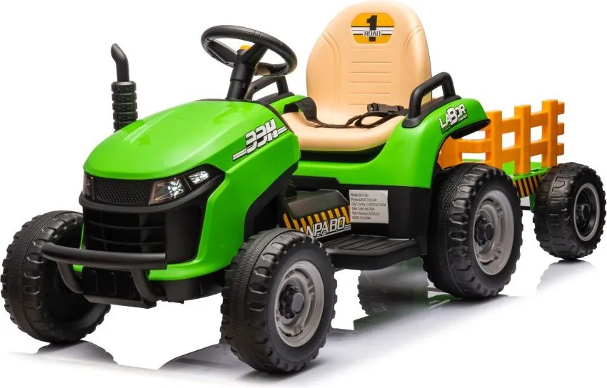 LEAN CARS Akumulátorový traktor BBH-030, zelený