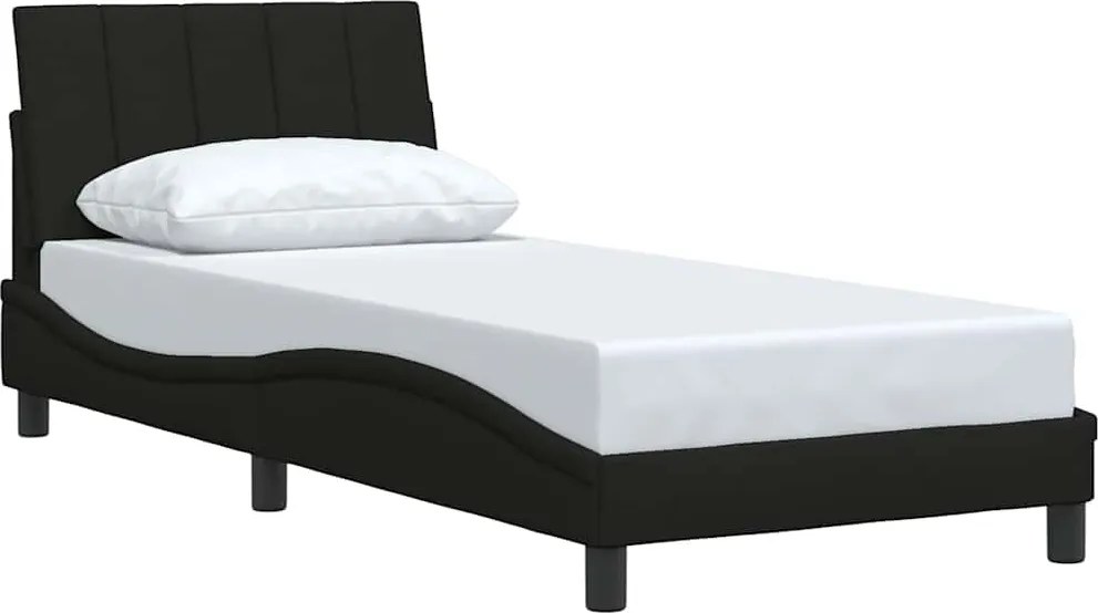 Rám postele bez matrací Hanko černá 90x200 cm textil 3310365