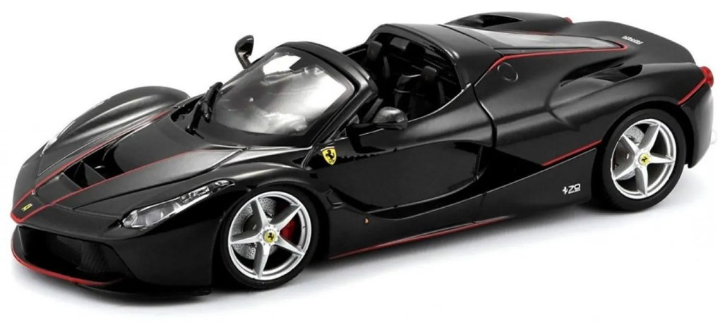 Bburago 1:24 la ferrari aperta černá
