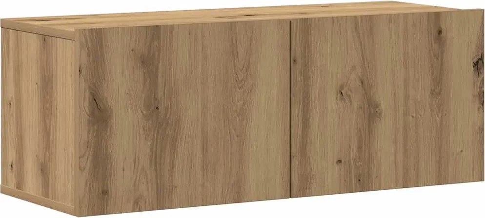 Nástěnné TV skříňky 4 ks dub artisan kompozitní 3328972