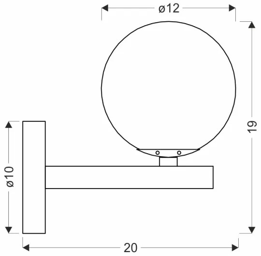 Nástěnná lampa KAMA 1xG9/28W/230V černá/kouřová černá
