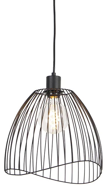 Designová závěsná lampa černá 29 cm - Pua