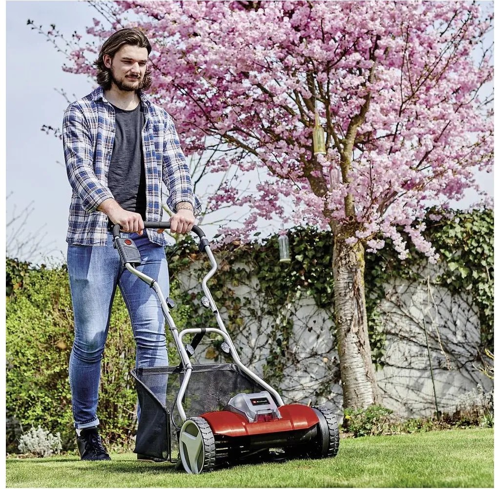 Akumulátorová vřetenová sekačka Einhell Power X-Change GE-HM 18/38 Li + Baterie 4Ah a nabíječka Zvolte variantu