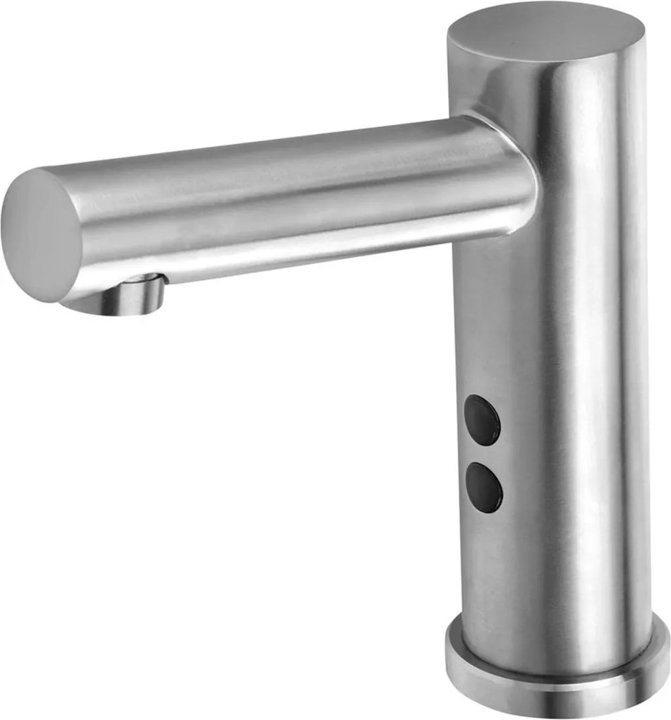 Aqualine Zoro - Elektronická umyvadlová baterie, bateriové napájení 6V DC, matný nerez PS608