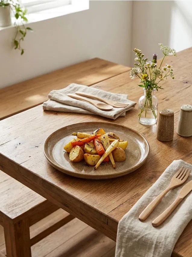 Sinsay - Plochý talíř s tečkovaným vzorem - béžová