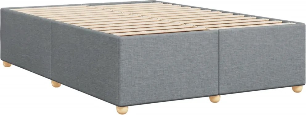 Rám postele bez matrace světle šedý 160 x 200 cm textil 3284743