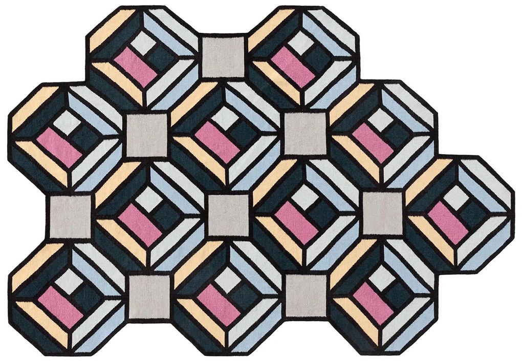 GAN designové koberce Parquet Tetragon (147 x 213 cm)
