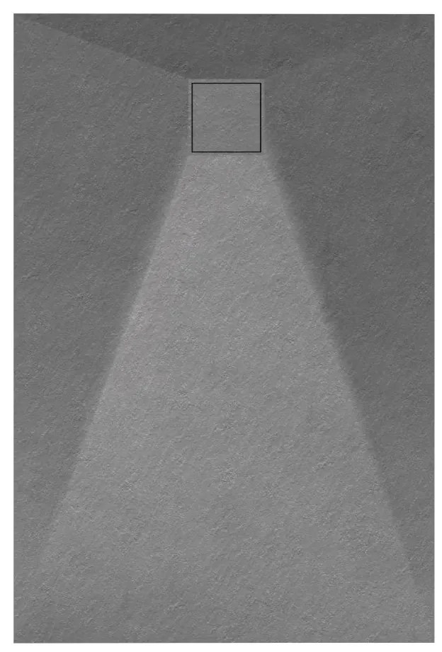 Gamma Erga Oldaf, SMC obdélníková sprchová vanička 120 x 80 cm, šedá matná, ERG-GMA-OL-80120G