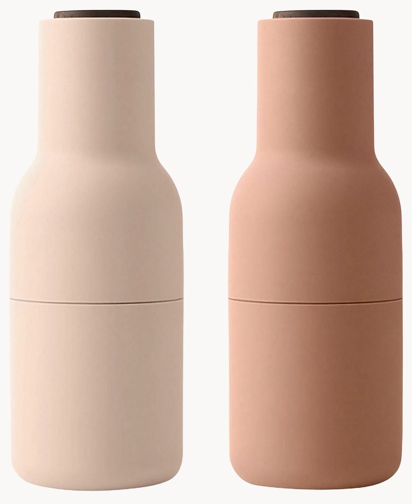 Sada mlýnků na'sůl a pepř s dřevěnými víčky Bottle Grinder, 2 díly