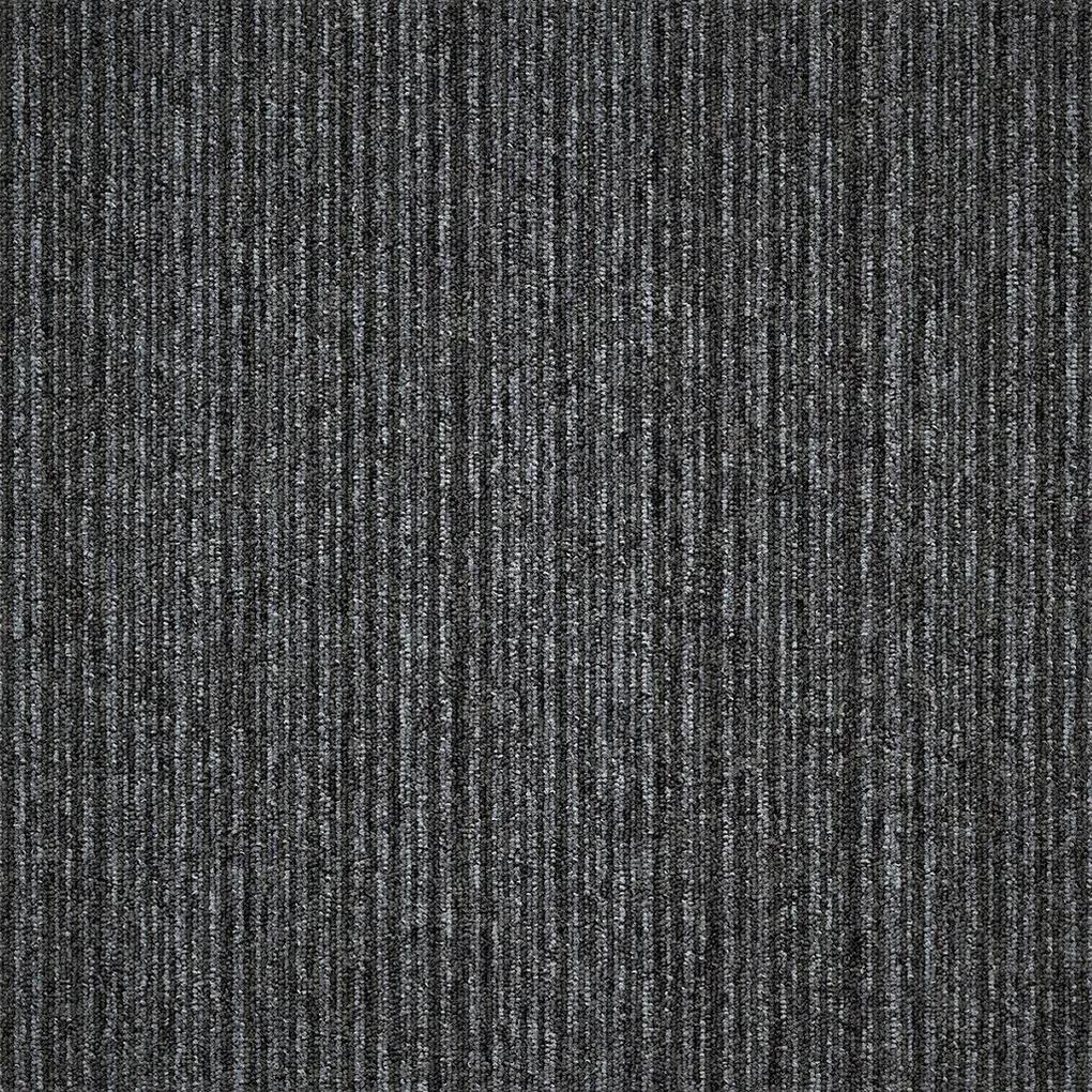 Kobercový čtverec Coral Lines 60345-50 šedo-černý - 50x50 cm