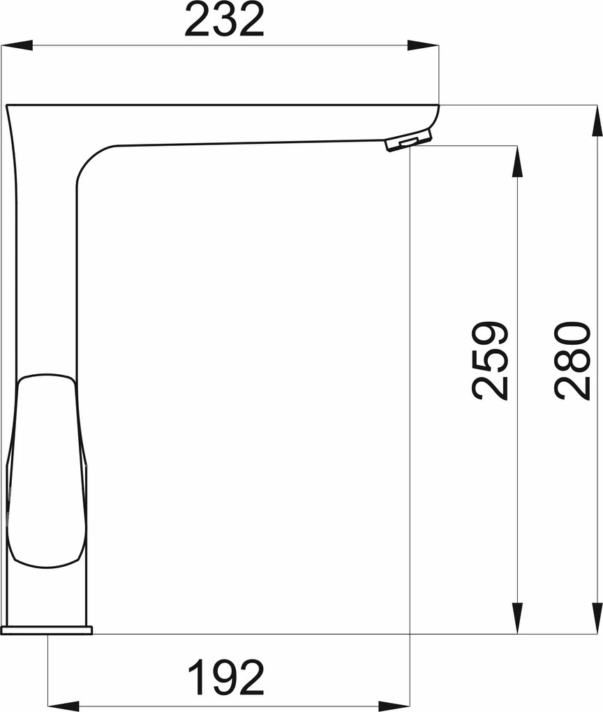 Novaservis Metalia 58 - Dřezová baterie, chrom 58714,0