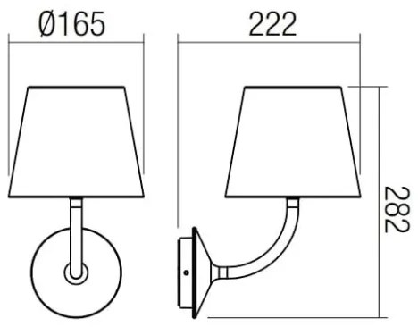 Redo 9125 - LED Venkovní nástěnná lampa GIORGIO LED/7W/230V IP65 černá