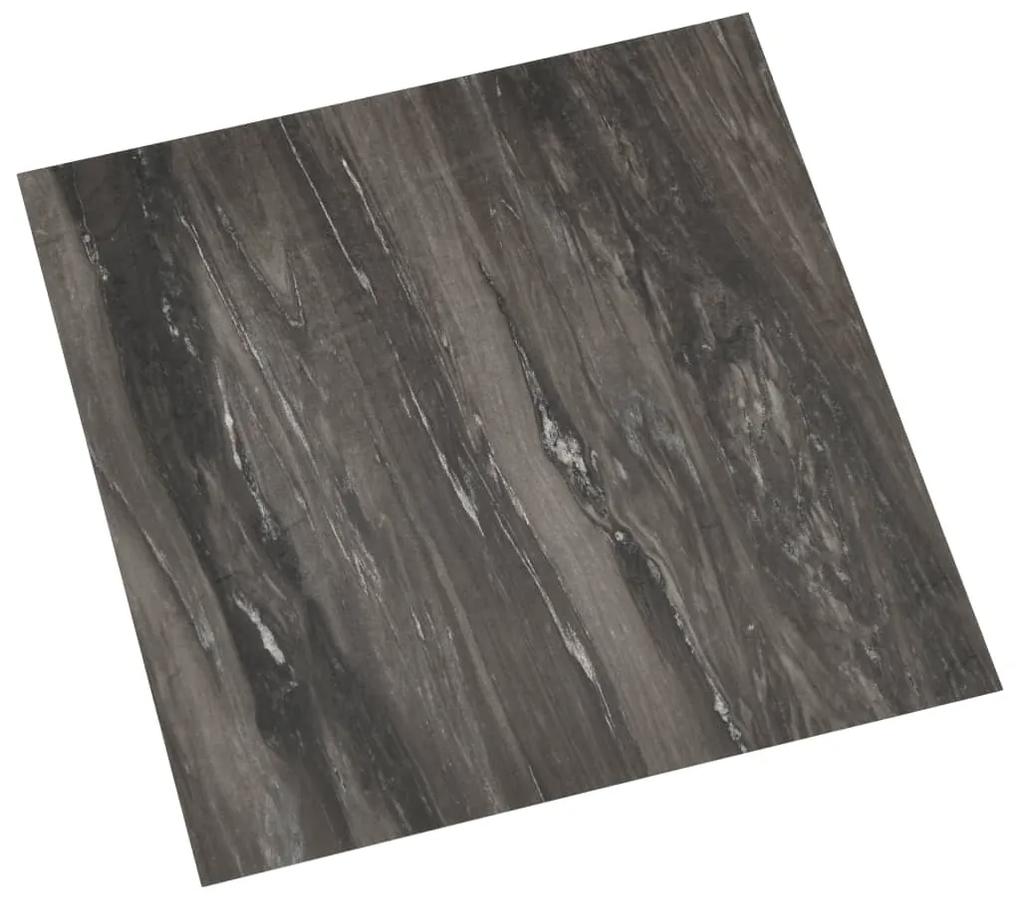 Samolepicí podlahové desky 20 ks PVC 1,86 m² tmavě šedé