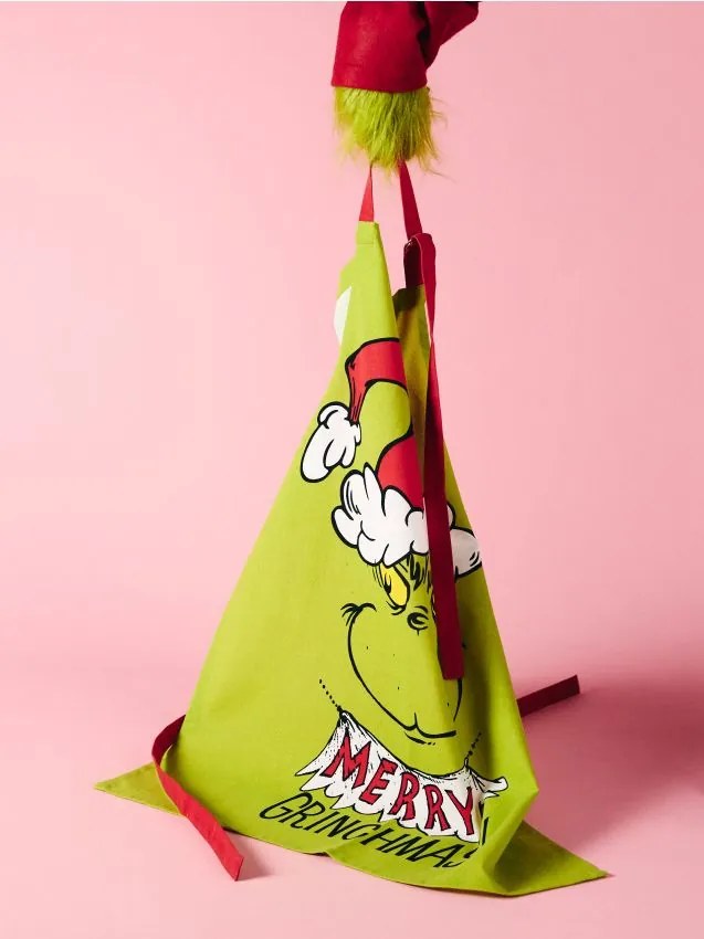 Sinsay - Vánoční kuchyňská zástěra Grinch - vícebarevná