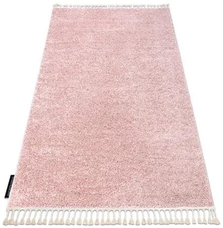 koberec BERBER 9000, růžový střapce, Maroko Shaggy velikost 160x220 cm | krásné koberce cz