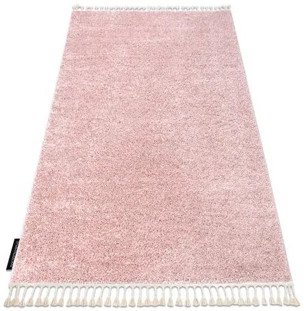 Koberec BERBER 9000,      růžový   - střapce, Maroko Shaggy