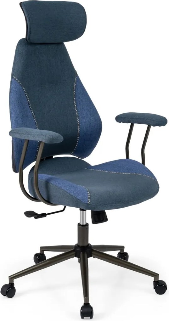 Costway Ergonomická kancelářská židle s lněnou látkou a nastavitelným opěradlem
