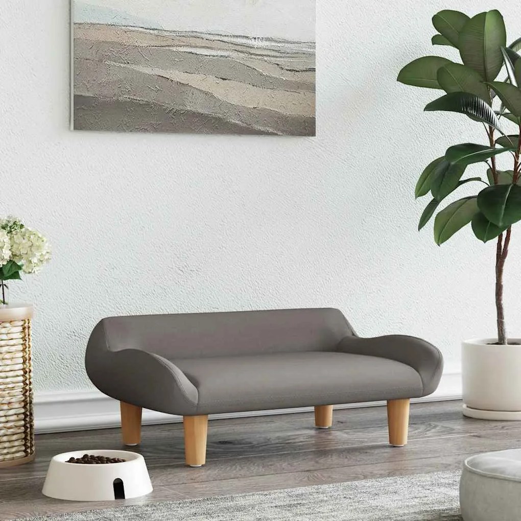Pelíšek pro psy taupe 70 x 40 x 24 cm textil 171949