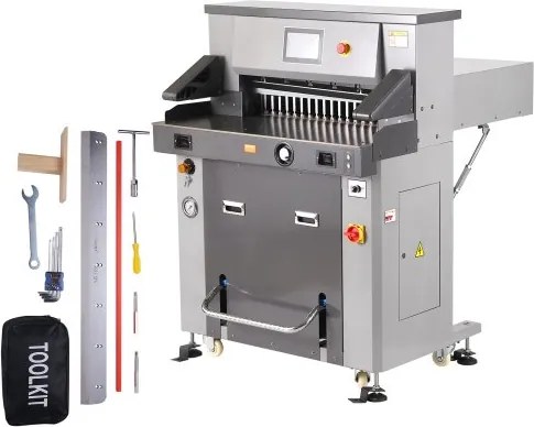 elektrická hydraulická řezačka papíru 66 cm šířka řezu 8 cm tloušťka 17,8 cm