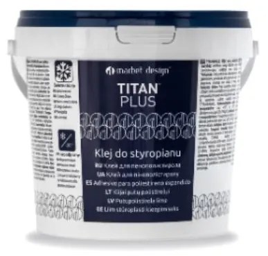 IMPOL TRADE lepidlo na polystyren TITAN PLUS kbelík 1kg bílý